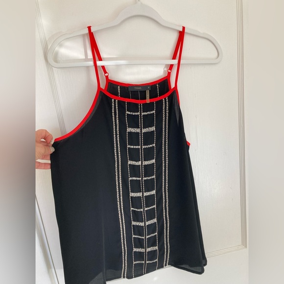 THML | Tops | Thml Black Halter With Beaded Detail Size M | Poshmark